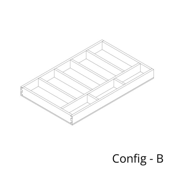 Wooden Cutlery Drawer Inserts + Trays In Oak, Maple, Beech